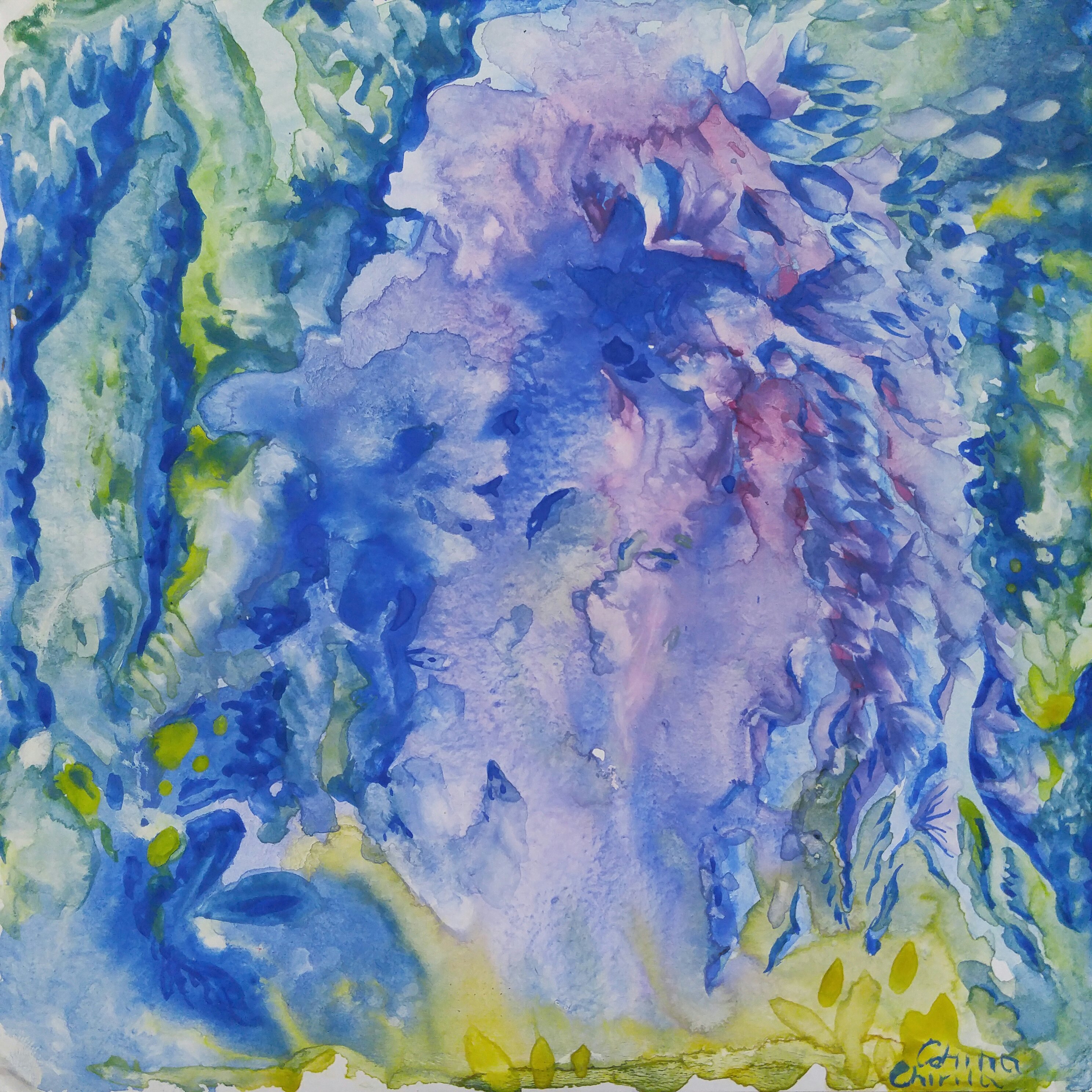 O pictura abstracta in acuarela – Desene si picturi de Corina Chirila