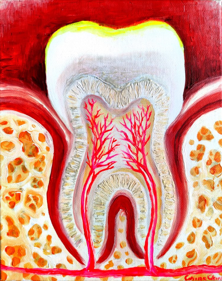 Structura dintelui, pictura fluorescenta – Desene si picturi de Corina ...