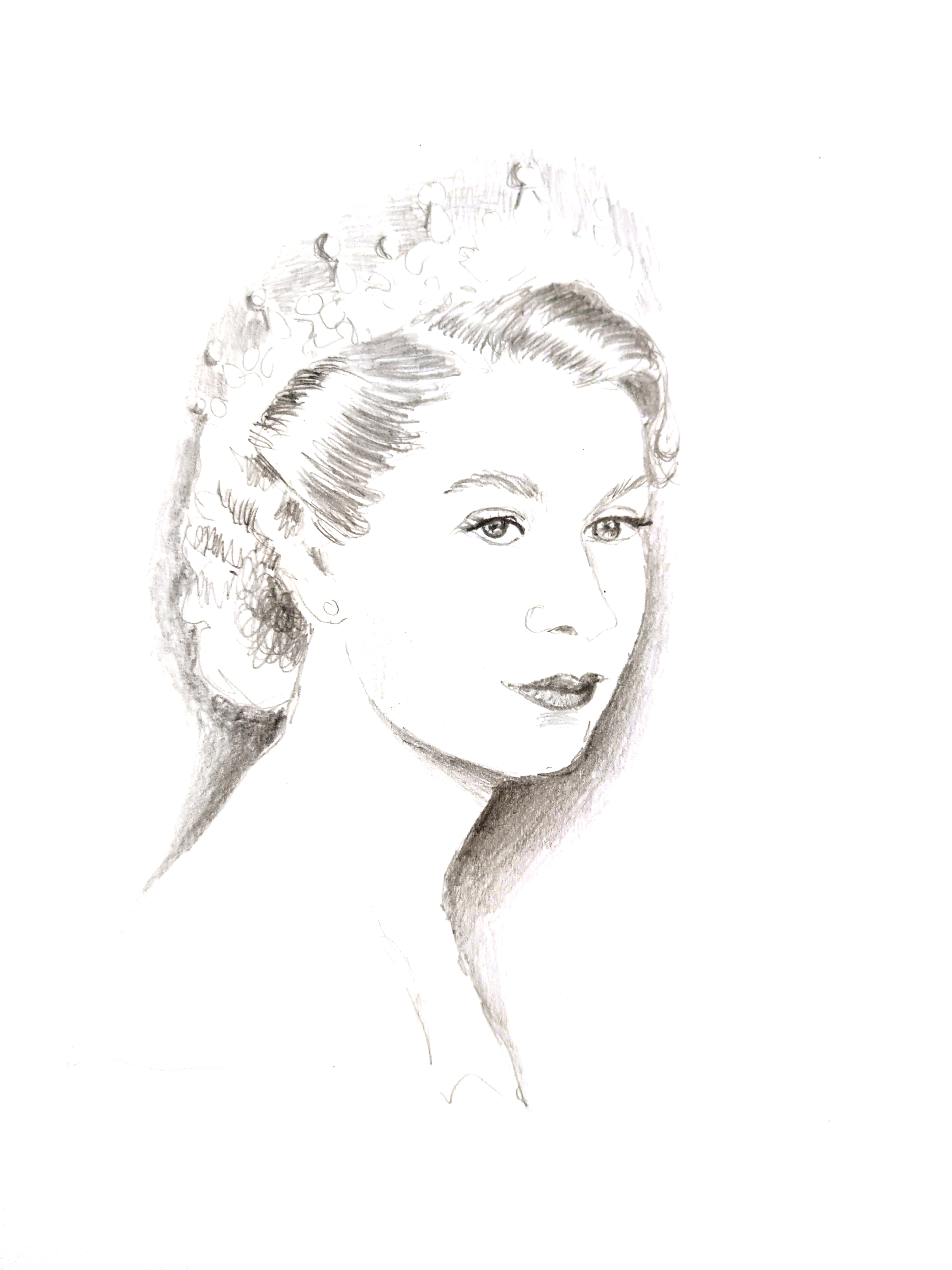 portret in creion – Desene si picturi de Corina Chirila