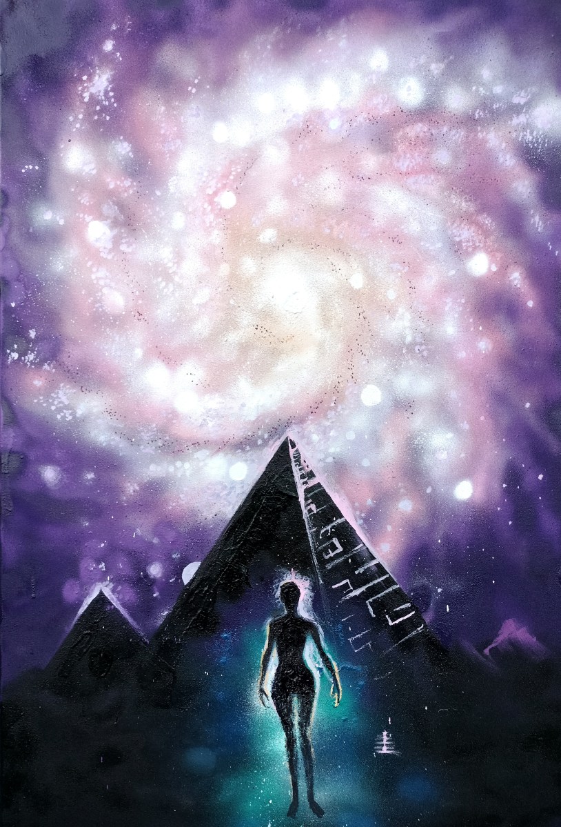 Un extraterestru si o piramida in lumina galaxiei – Desene si picturi ...