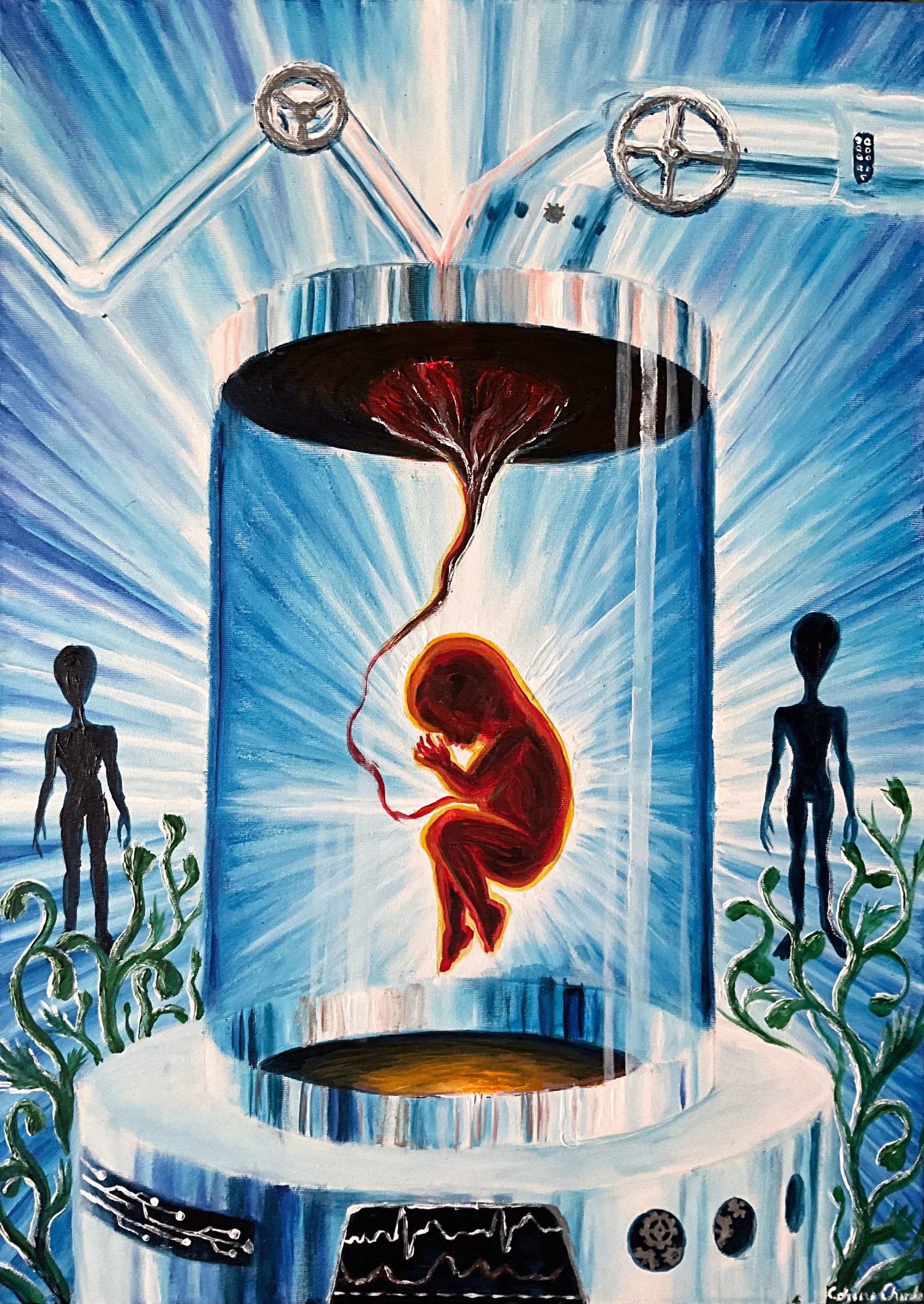 Fetus crescut de extraterestrii intr-un uter artificial – Desene si ...